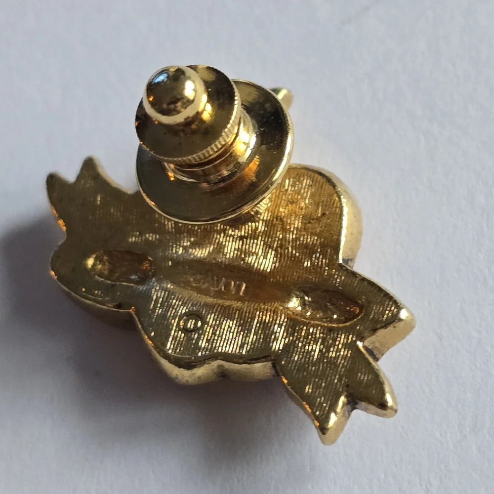 Avon | Jewelry | Teacher Pin Red Apple Gold Tone By Avon Teach Teaching ...